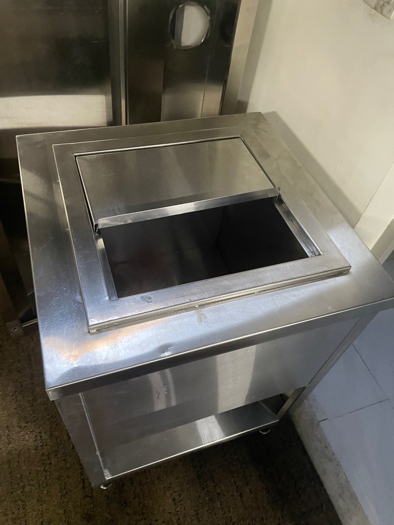 Stainless steel ice bin / bar area ice bin / ice storage bin, TV & Home ...