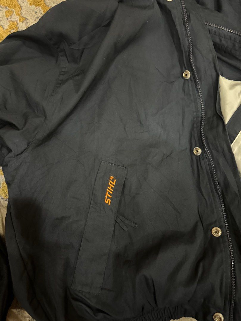 Stihl jacket, Men's Fashion, Coats, Jackets and Outerwear on Carousell