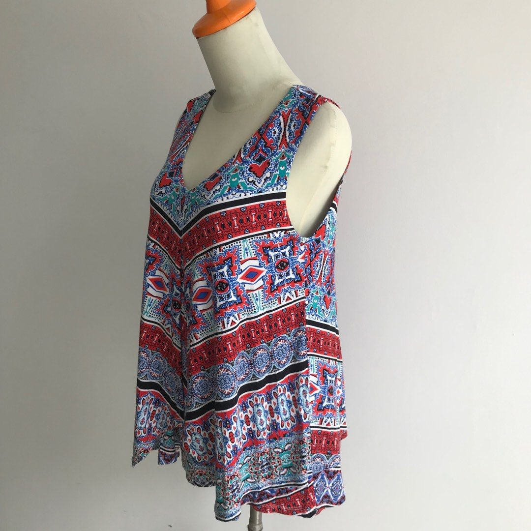 SUZANNE GRAE Bohemian Tribal Top (baca diskripsi), Fesyen Wanita ...
