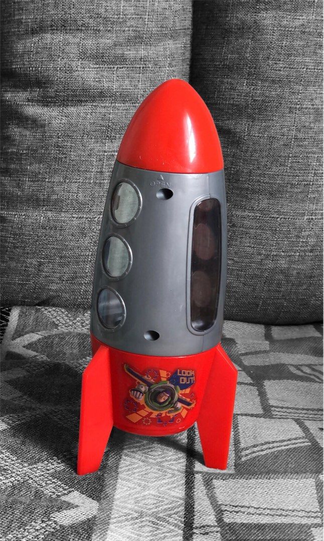 Toy Story Rocket Candy Dispenser, Hobbies & Toys, Toys & Games on Carousell