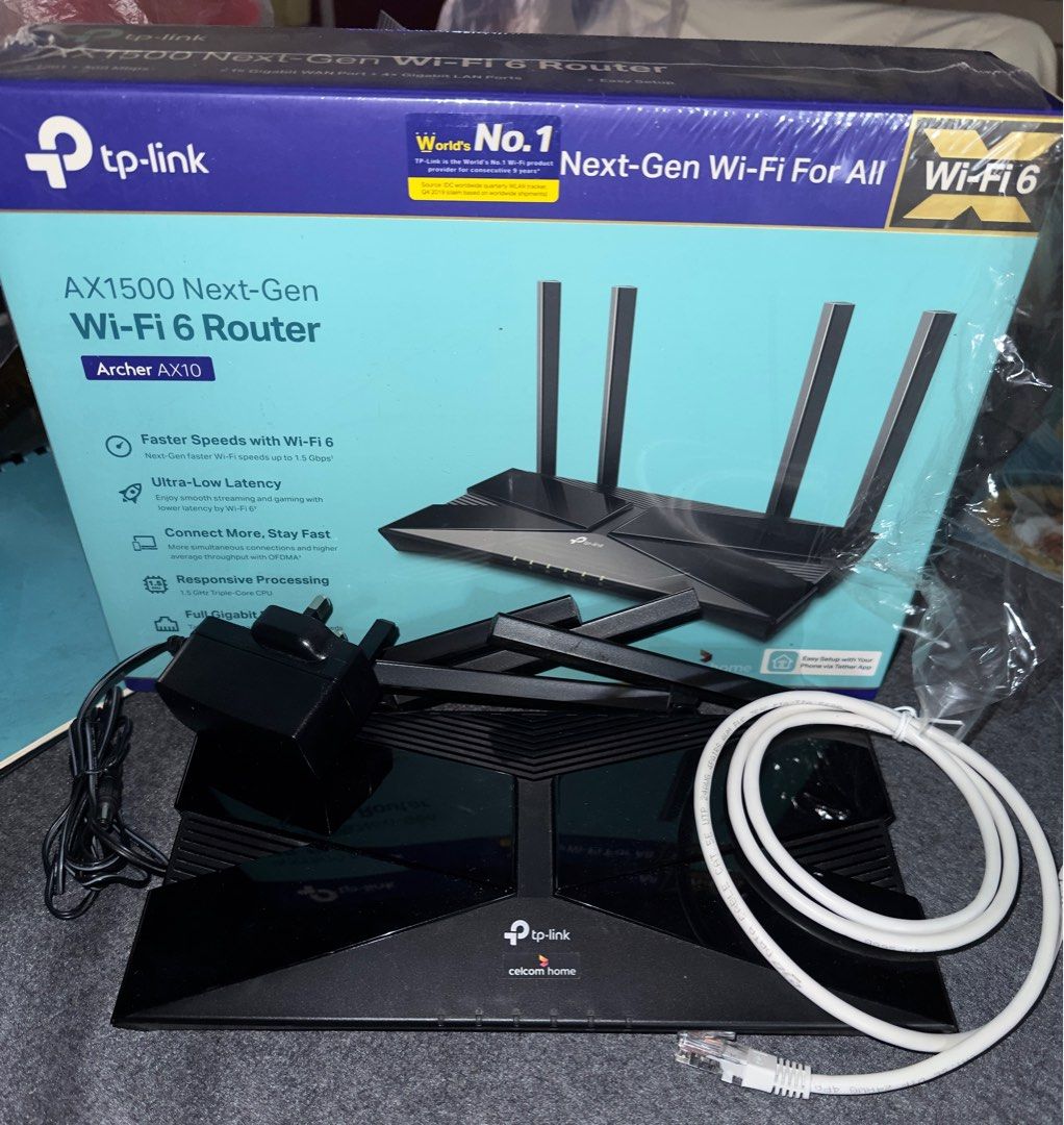 Tp Link Celcom ax1500 Wi-Fi 6 router, Computers & Tech, Parts ...