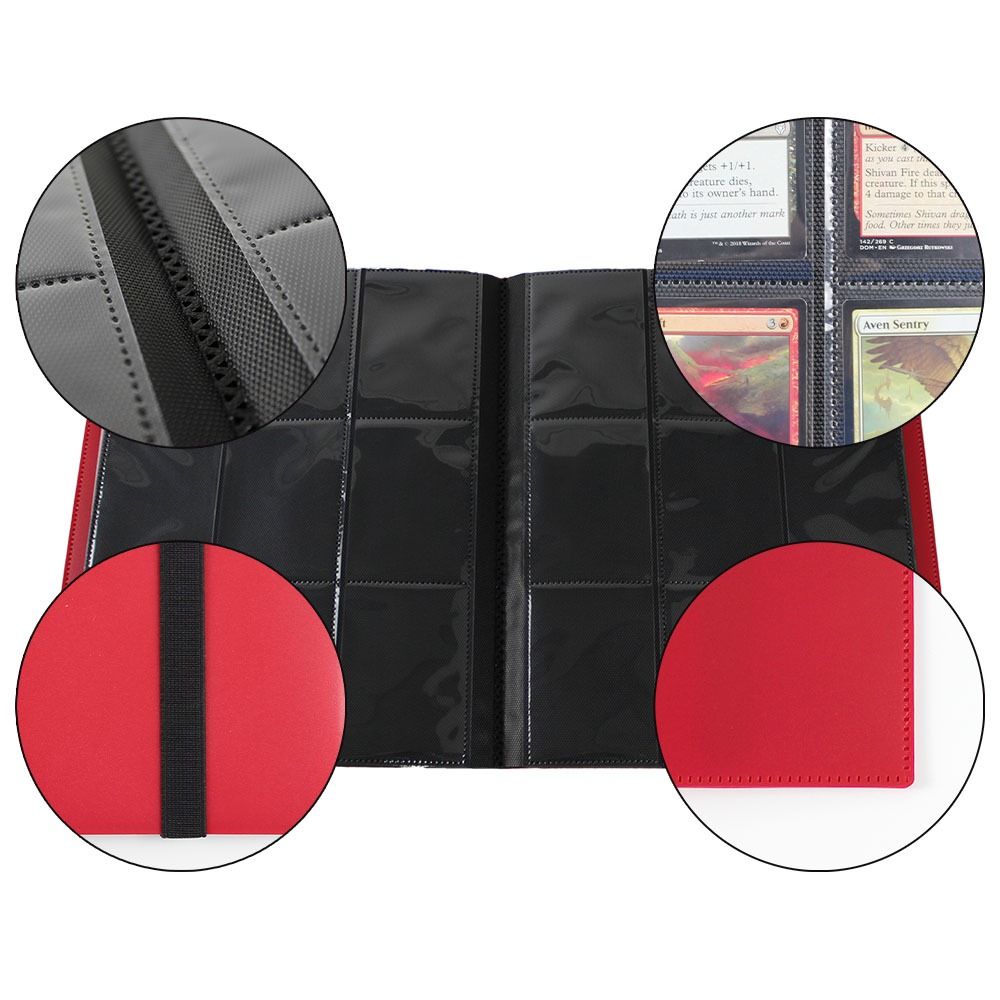 Trading Card Binder, TCG Album Double Sided Pocket Pages TCG Pokemon ...