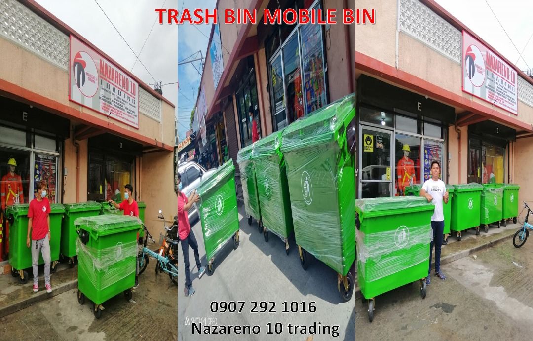 trash bin 630 Mobile bin, Furniture & Home Living, Cleaning & Homecare ...