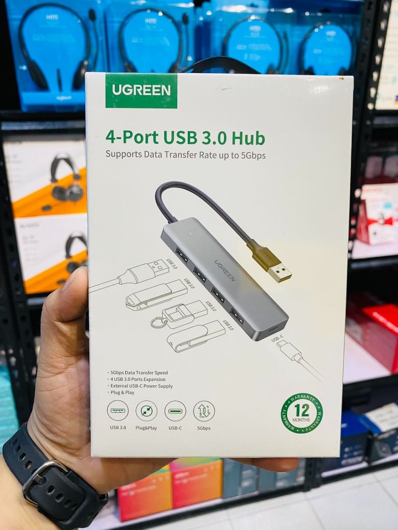 UGREEN 4 Ports Hub USB 3.0 Up to 5Gbps CM219 50985, Computers & Tech, Parts & Accessories ...