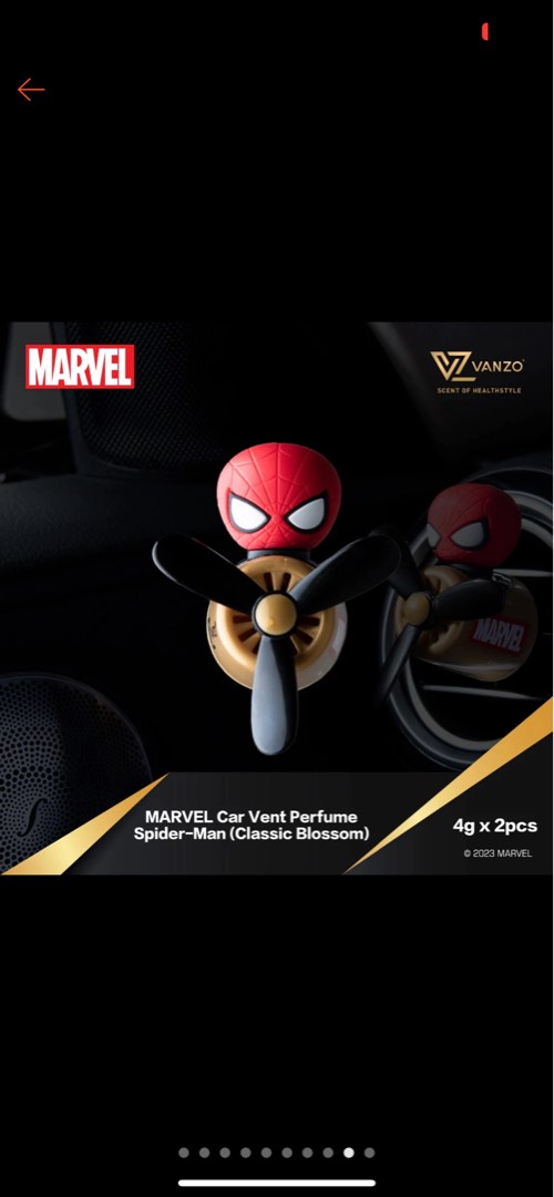 Vanzo Marvel Car Perfume, Car Accessories, Accessories on Carousell