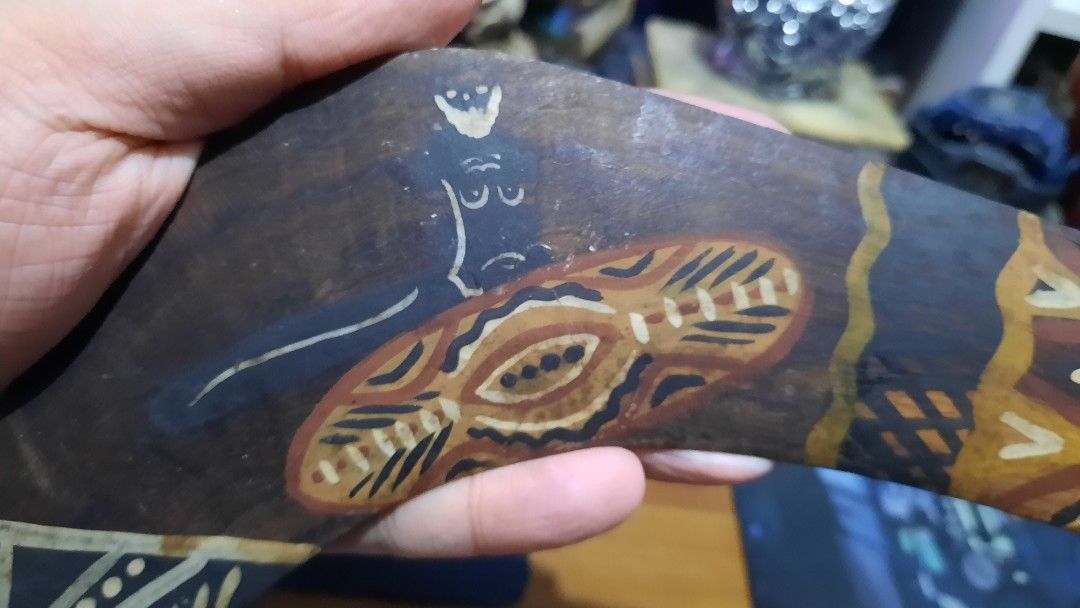 Vintage aboriginal wood boomerang, Hobbies & Toys, Memorabilia ...