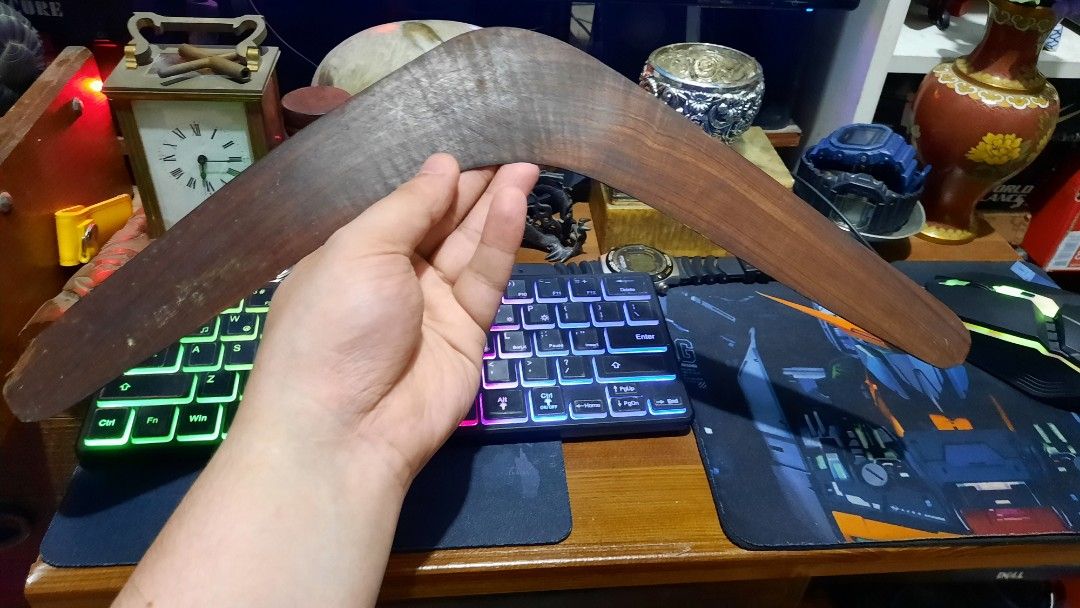 Vintage aboriginal wood boomerang, Hobbies & Toys, Memorabilia ...