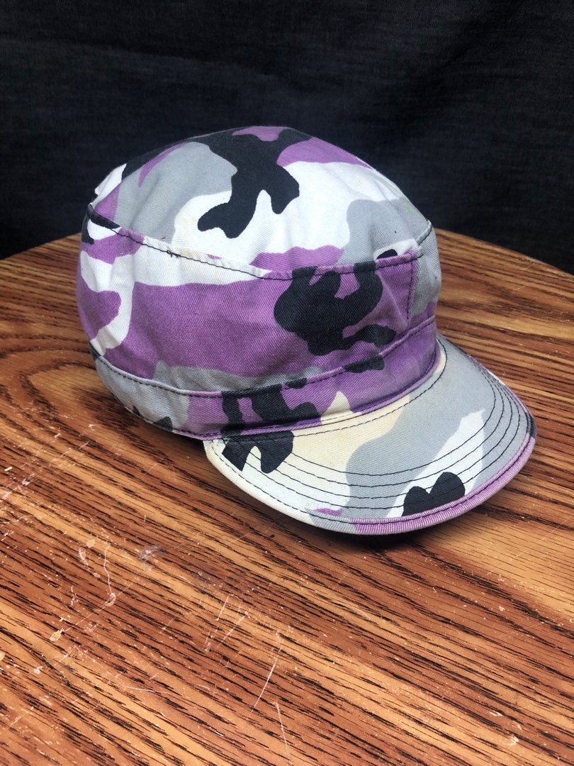 Vintage army hat purple USA topi cap, Men's Fashion, Watches ...