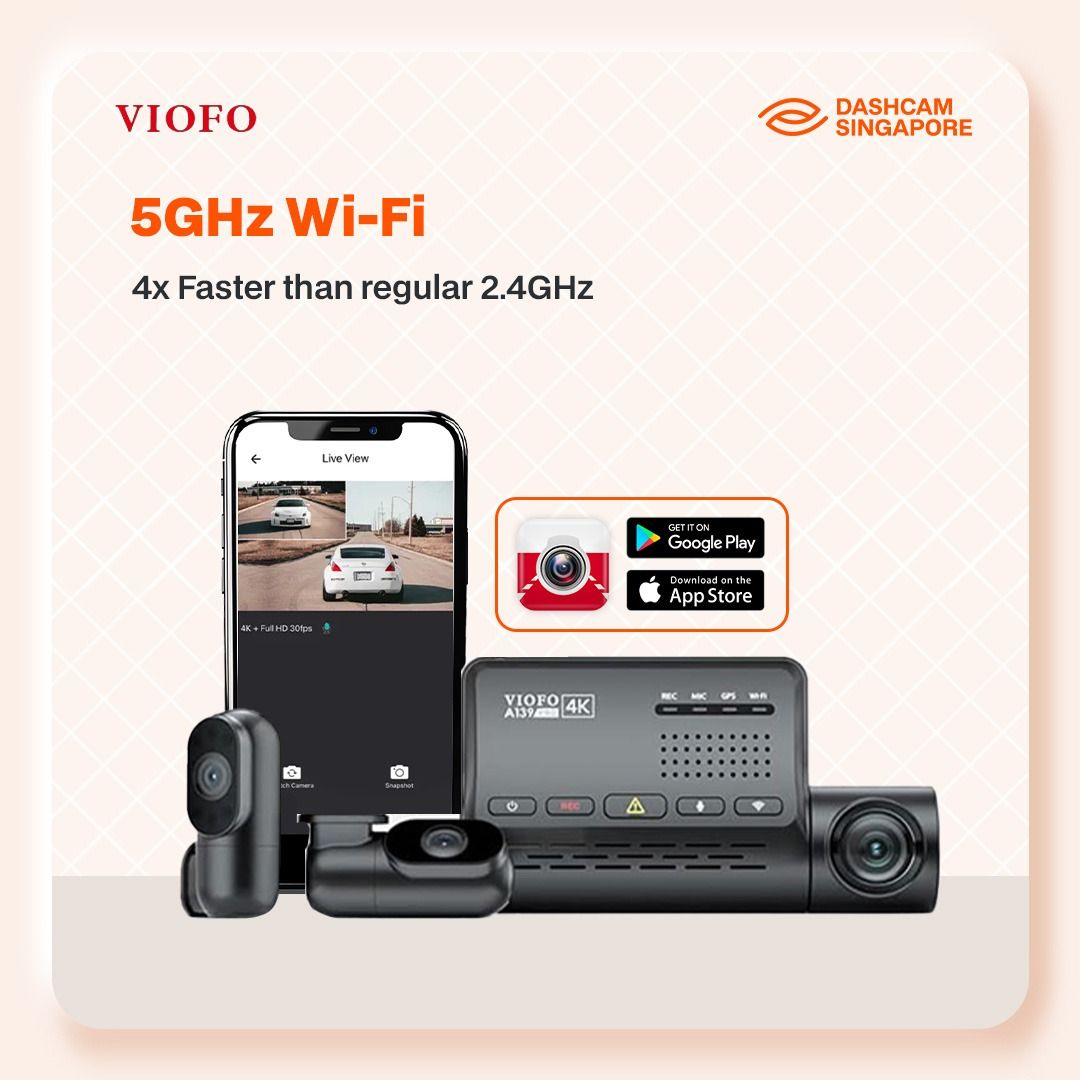 Viofo A139 Pro | 3 Channel Dashcam | Front, Rear & Interior facing Car ...