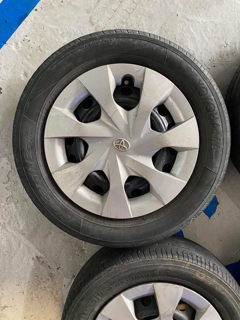 Vios Stock Rims&Tires 14”, Car Parts & Accessories, Mags and Tires on ...