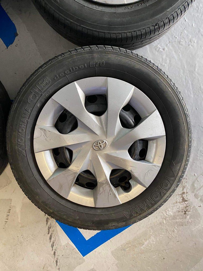 Vios Stock Rims&Tires 14”, Car Parts & Accessories, Mags and Tires on ...