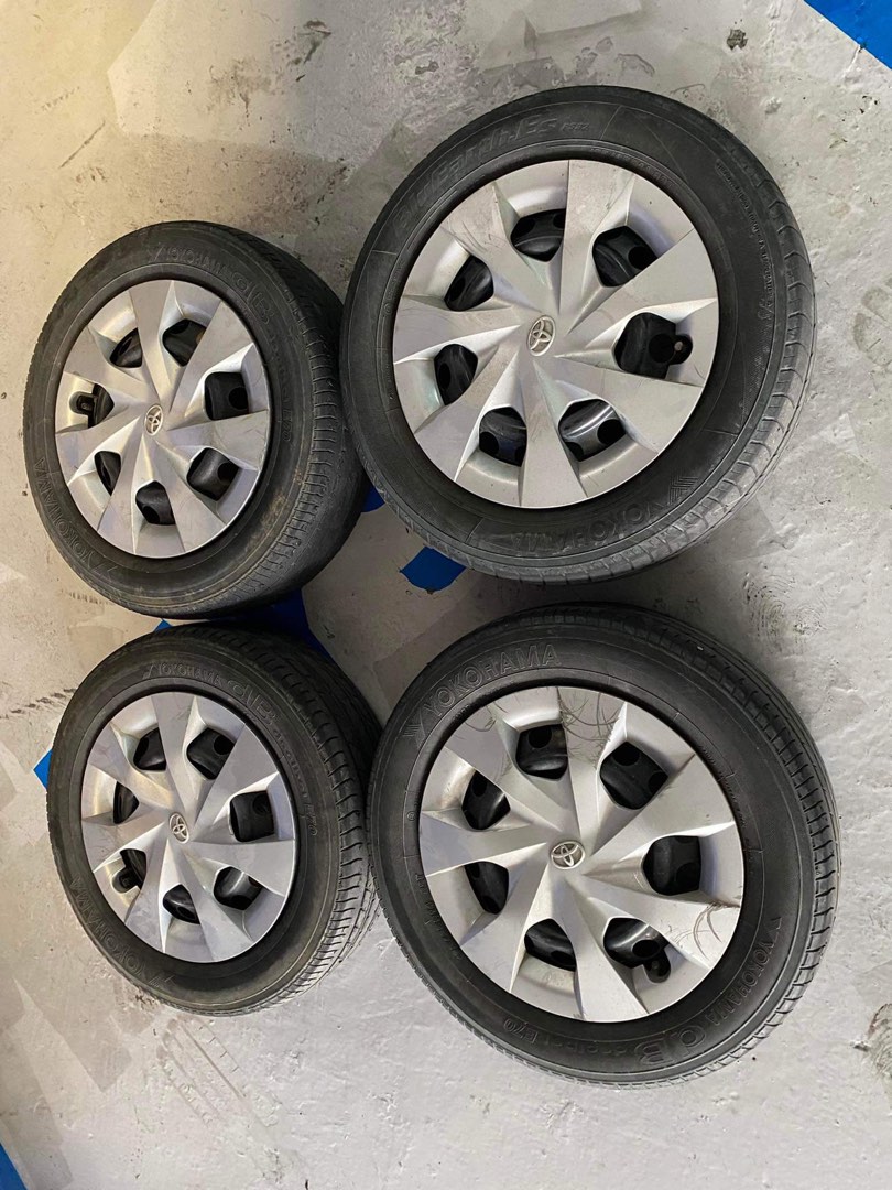Vios Stock Rims&Tires 14”, Car Parts & Accessories, Mags and Tires on ...