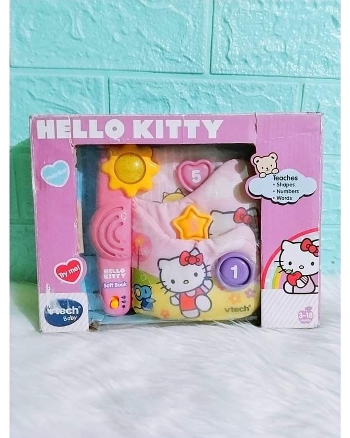 Vtech Hello Kitty Sanrio Soft Book, Babies & Kids, Infant Playtime on ...