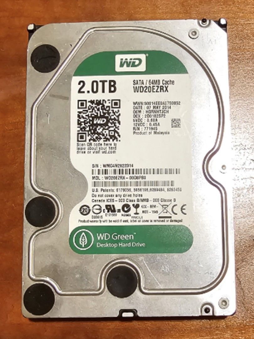 Four Western Digital Hard Drives, 電腦＆科技, 電腦周邊及配件, 硬碟及儲存器 - Carousell