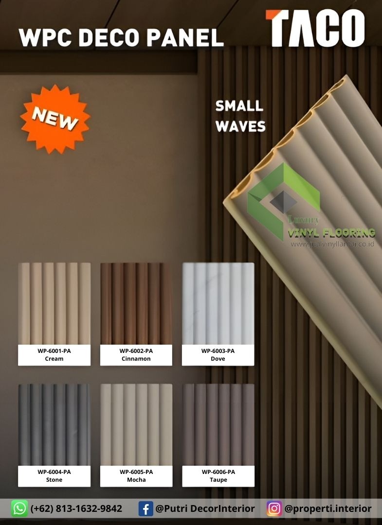 wpc wall panel TACO kode PA 6XXX - uk. 15,2cm x 2,95m tebal 14,5mm ...