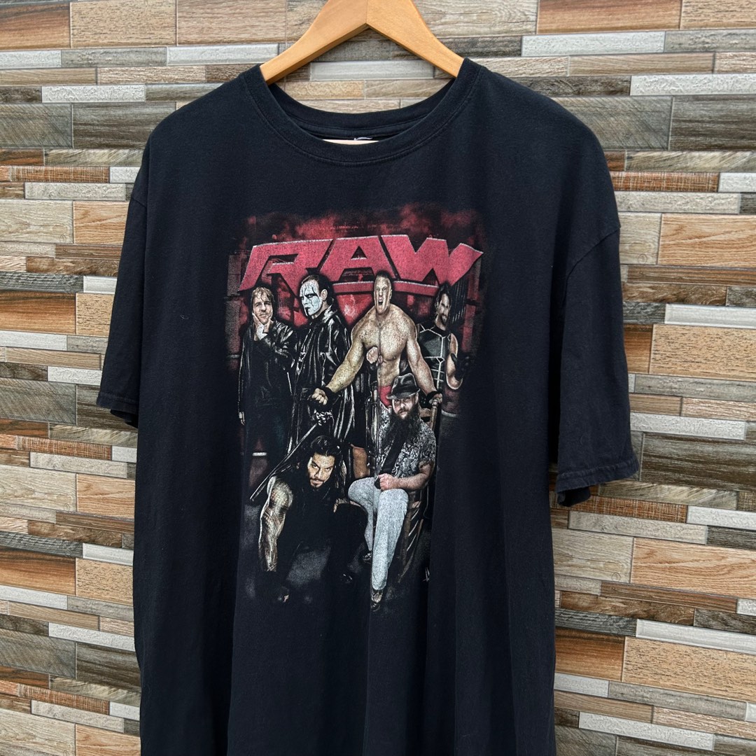 WWE RAW, Men's Fashion, Tops & Sets, Tshirts & Polo Shirts on Carousell