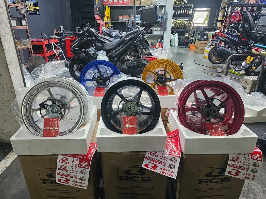 Xmax RCB Forged Rims, Motorcycles, Motorcycle Accessories on Carousell