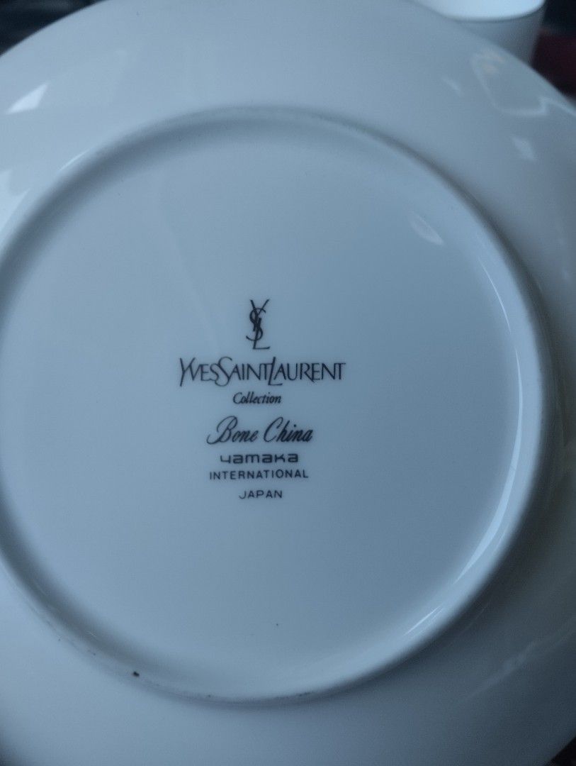 YSL cup and saucer, Furniture & Home Living, Kitchenware & Tableware ...