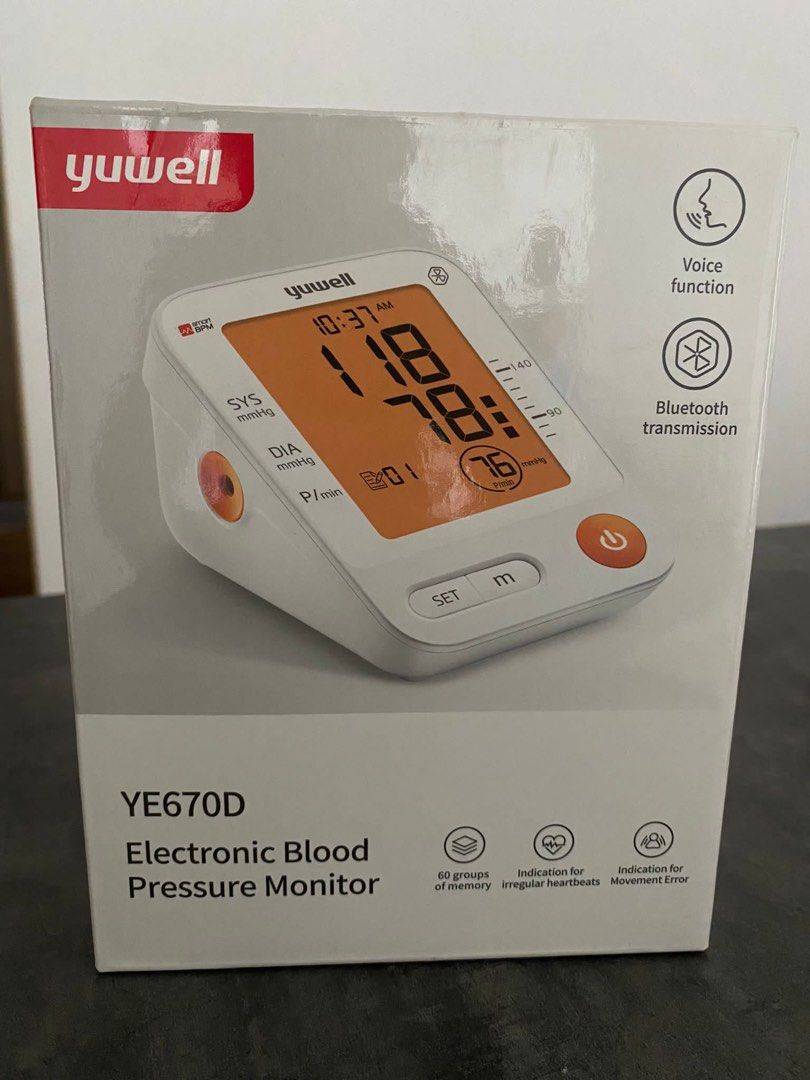 YUWELL BLOOD PRESSURE MONITOR, Health & Nutrition, Health Monitors ...