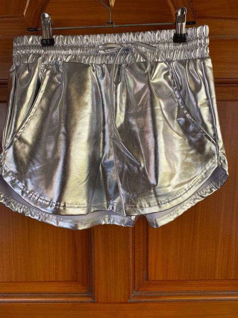 #1719 Silver boxers, Women's Fashion, Bottoms, Shorts on Carousell