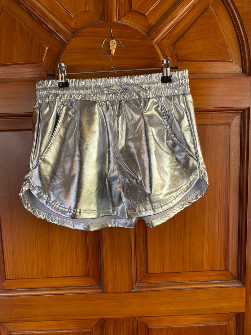 #1719 Silver boxers, Women's Fashion, Bottoms, Shorts on Carousell