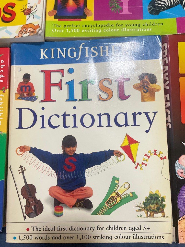 1. Freaky facts 2.first dictionary. 3.jolly dictionary. 4. Times giant book of 4000 words. 5 ...