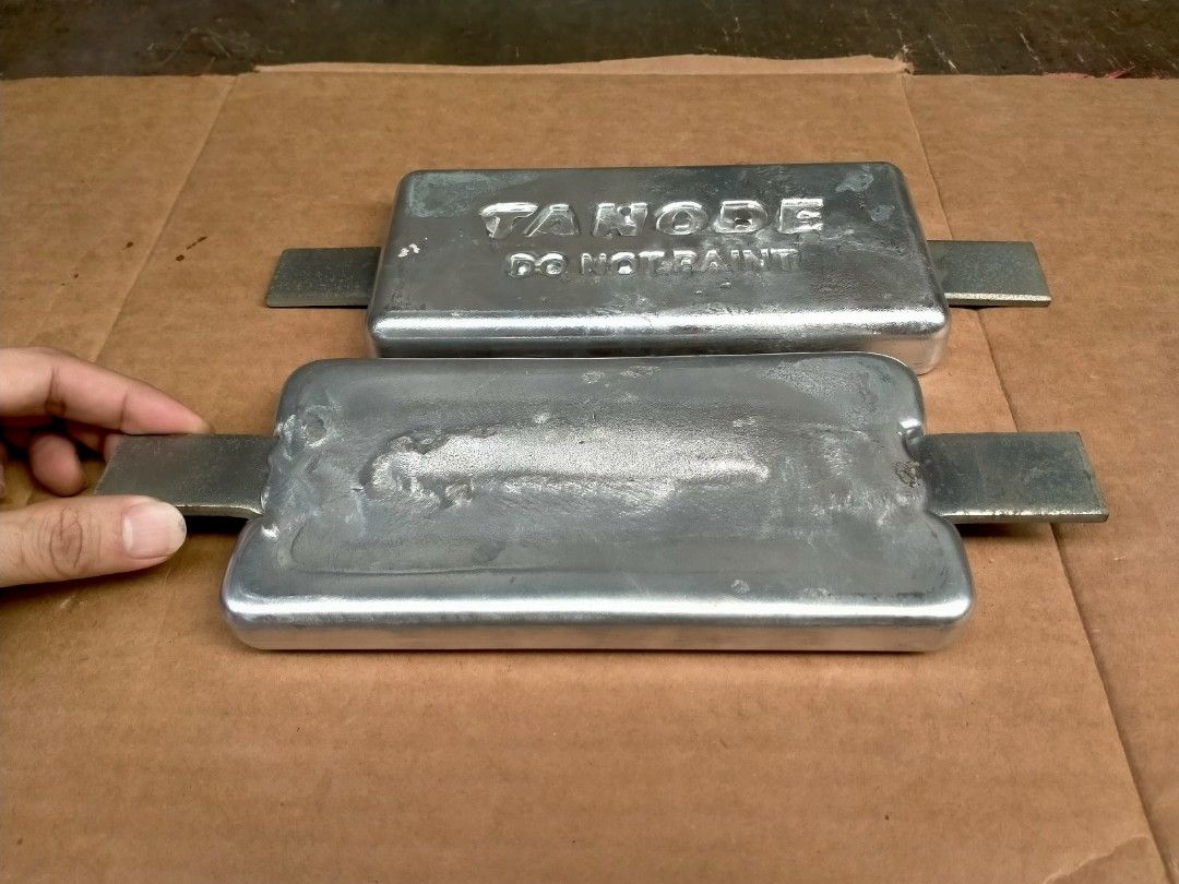 3-kg Welded type Sacrificial Zinc Anode - for marine ship boat hull ...