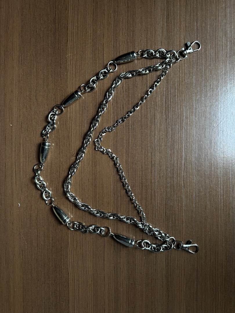 3-Layer Bullet Wallet Chain, Men's Fashion, Watches & Accessories ...