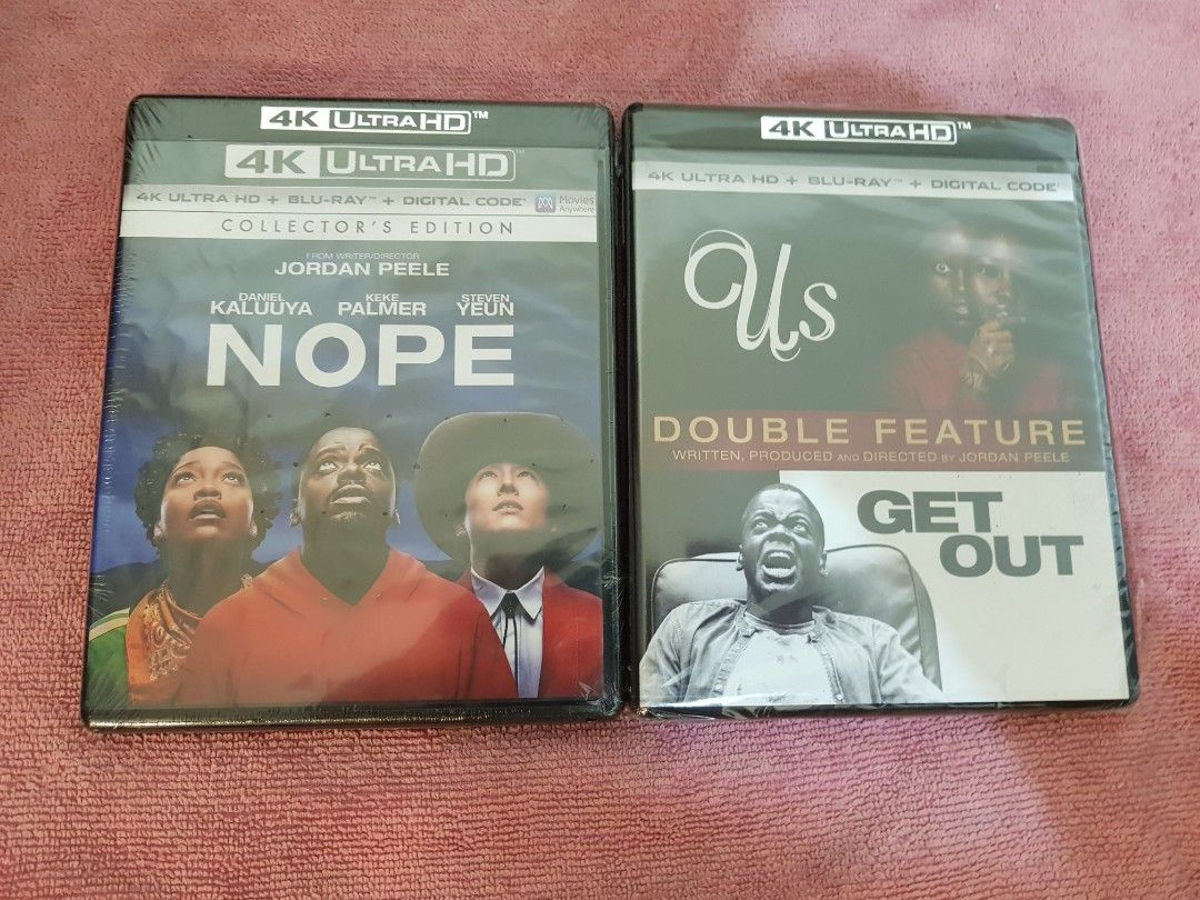 4K Jordan Peele Trilogy Nope/Us/Get Out Original USA Blu-Ray Collection ...