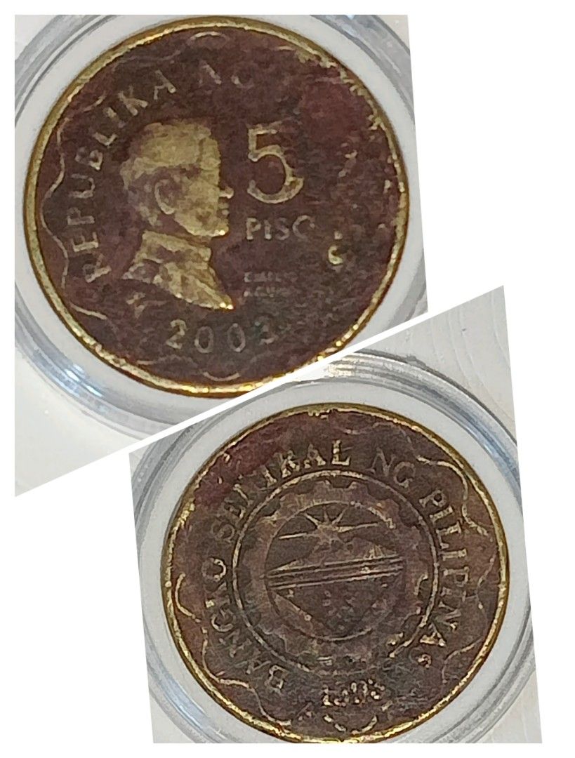 5piso BSP block coins error, Hobbies & Toys, Memorabilia & Collectibles ...