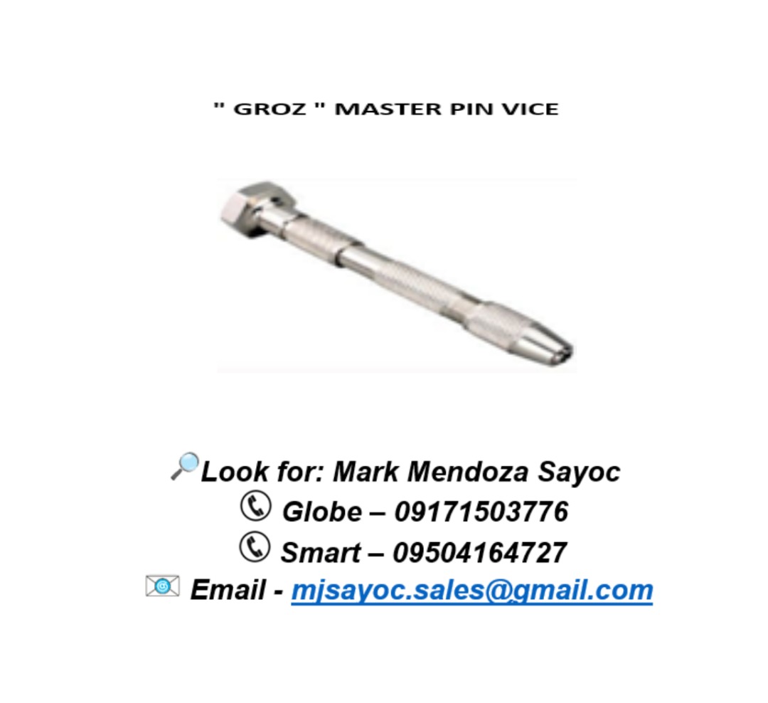 " GROZ " MASTER PIN VICE, Commercial & Industrial, Construction Tools ...