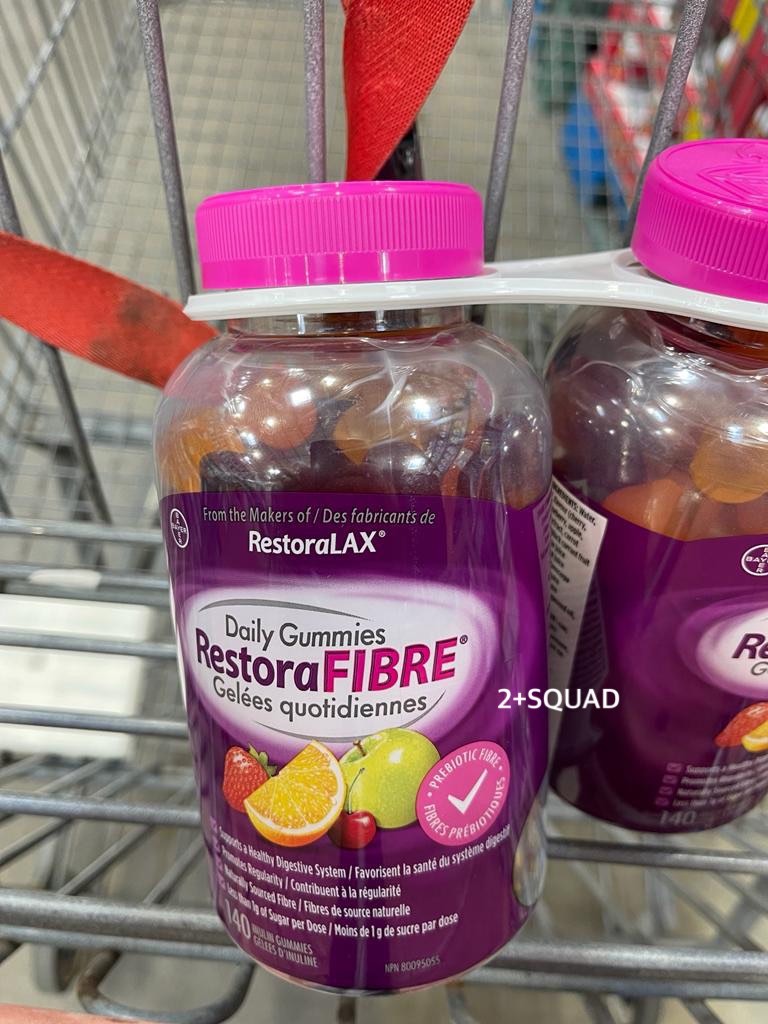 [加拿大代購]Restora Fibre 纖維軟糖 2樽×140粒, 健康及營養食用品, 健康補充品, 健康補充品 - 維他命及補充品 ...