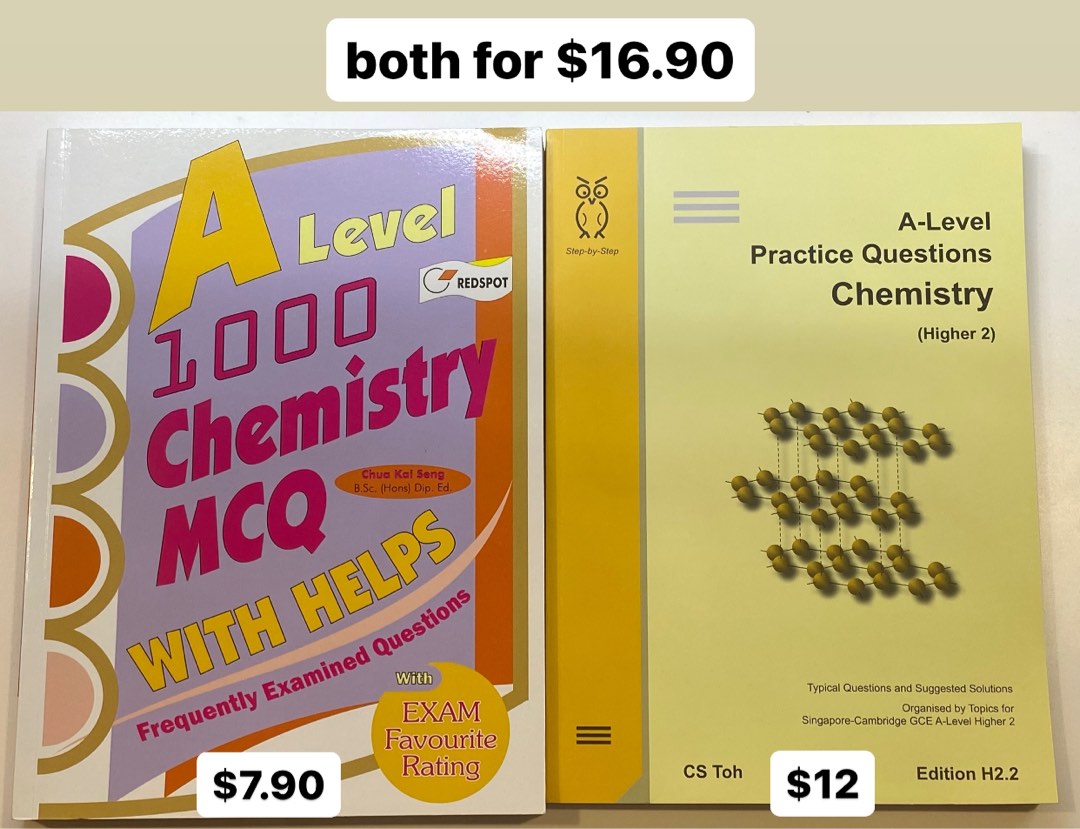 A level H2 Chemistry Assessment books | CS Toh Edition H2.2 Practice ...