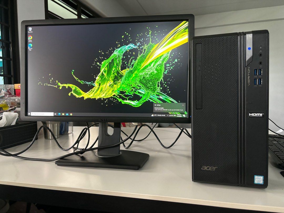 ACER VERITON Business Office WFH HBL Desktop Computer PC Set CPU with ...