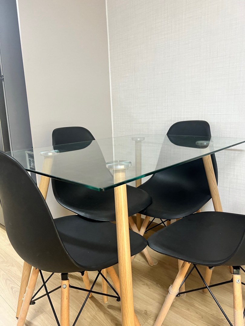 Aesthetic dining table, Furniture & Home Living, Furniture, Tables ...