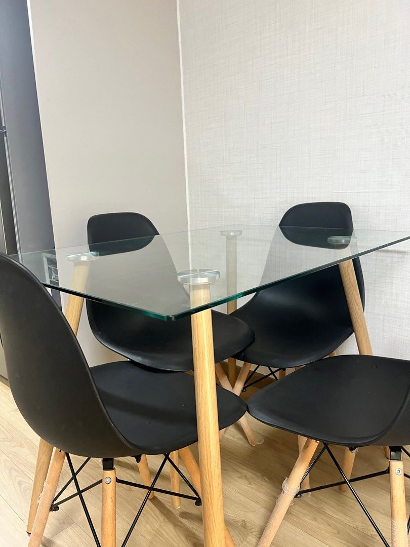 Aesthetic dining table, Furniture & Home Living, Furniture, Tables ...