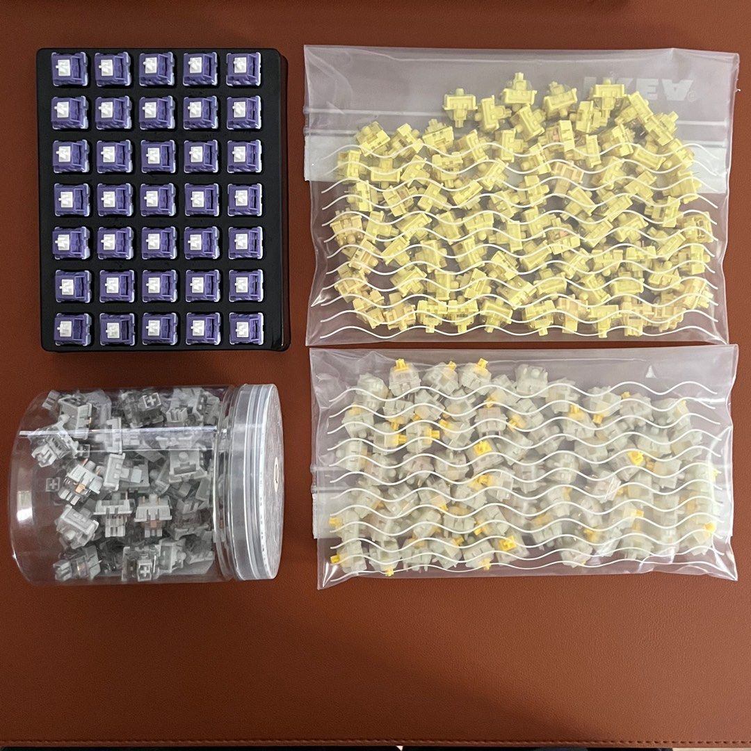 Akko Cream Yellow V3 Leobog Graywood V3 Gateron Milky Yellow Linear ...