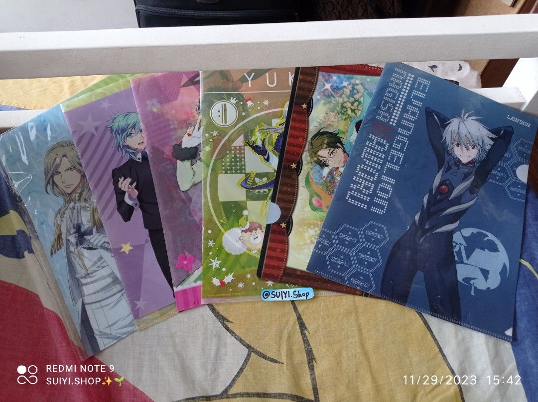 Anime clear file folder assorted set bundle UtaPri Enstars IDOLiSH7 ...