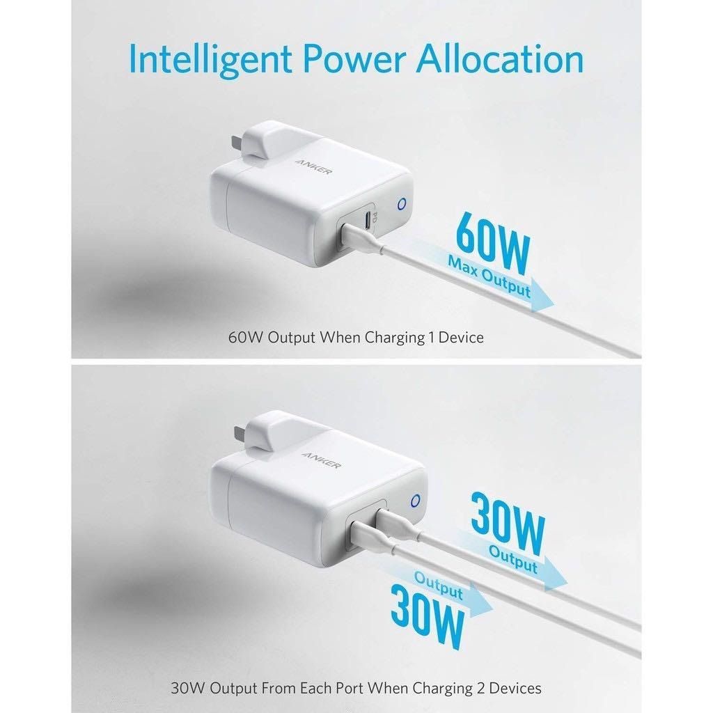 Anker PowerPort PD2 60W Charger (A2029), Computers & Tech, Parts ...