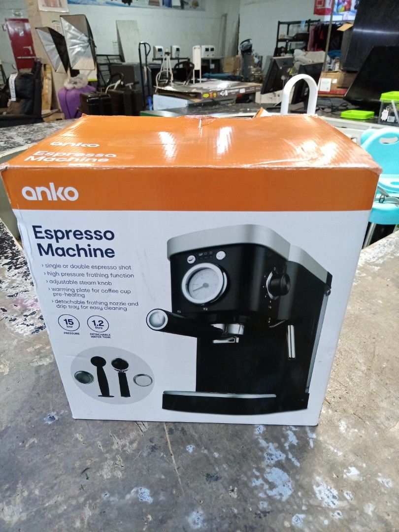 Anko espresso machine, TV & Home Appliances, Kitchen Appliances, Coffee ...