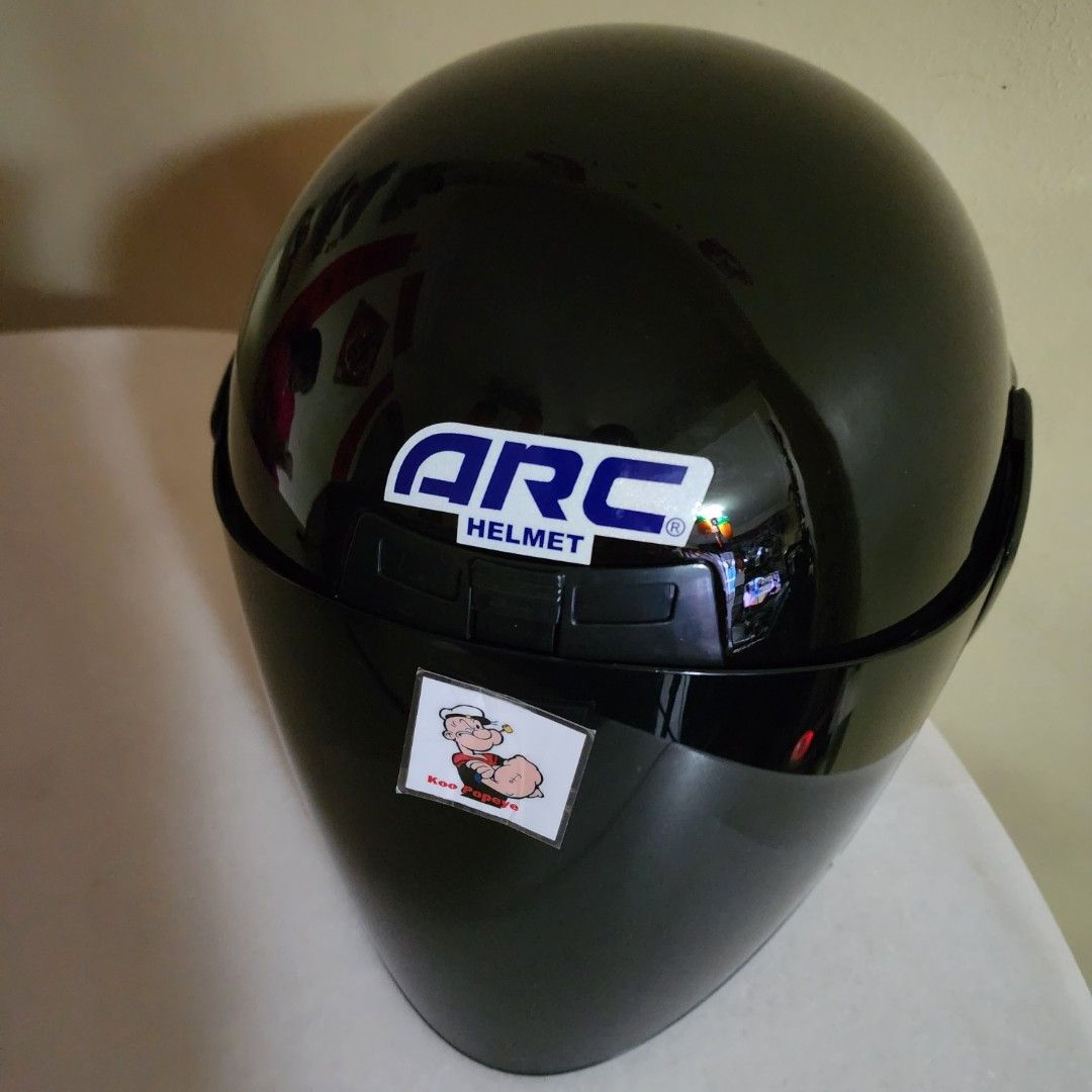 ARC ASTRO HELMET GLOSS BLACK COLOR, Motorcycles, Motorcycle Accessories ...
