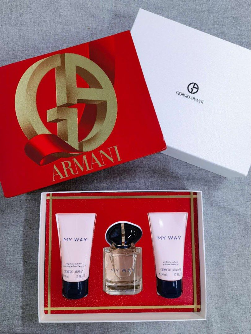Armani My Way perfume 90ml + 15ml + 50ml body lotion gift box set ...
