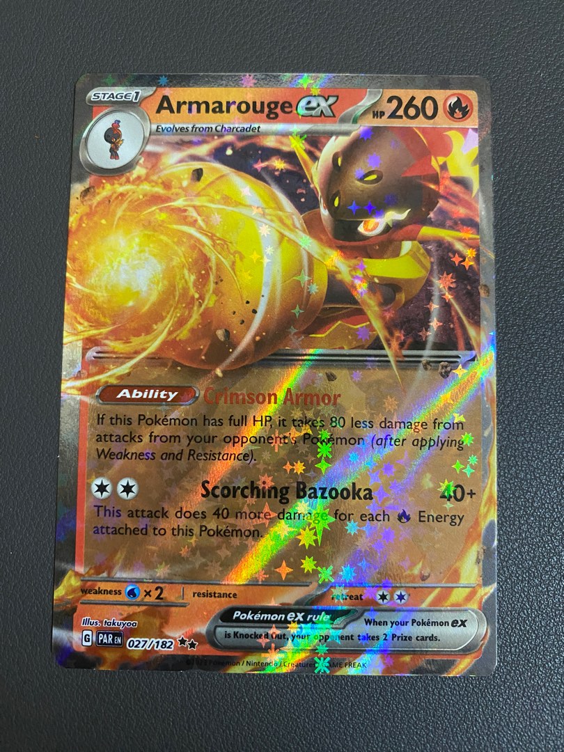 Armarouge ex-027/182 Ultra Rare Scarlet and Violet Paradox Rift ...