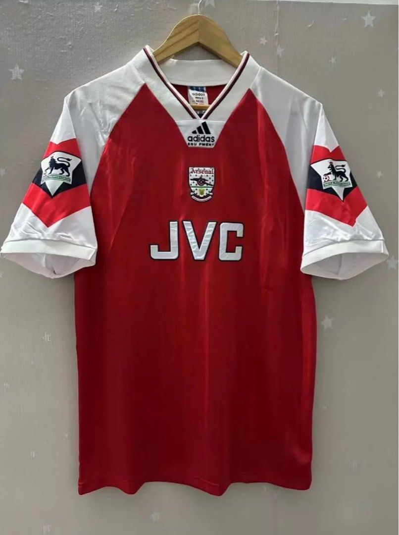 Arsenal 92/93 home jersey, Men's Fashion, Activewear on Carousell