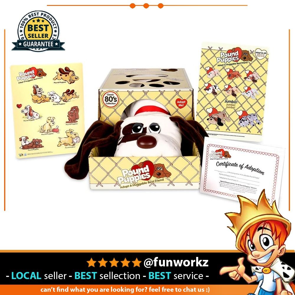 Basic Fun Pound Puppies Classic Stuffed Animal Plush Toy - Great Gift ...