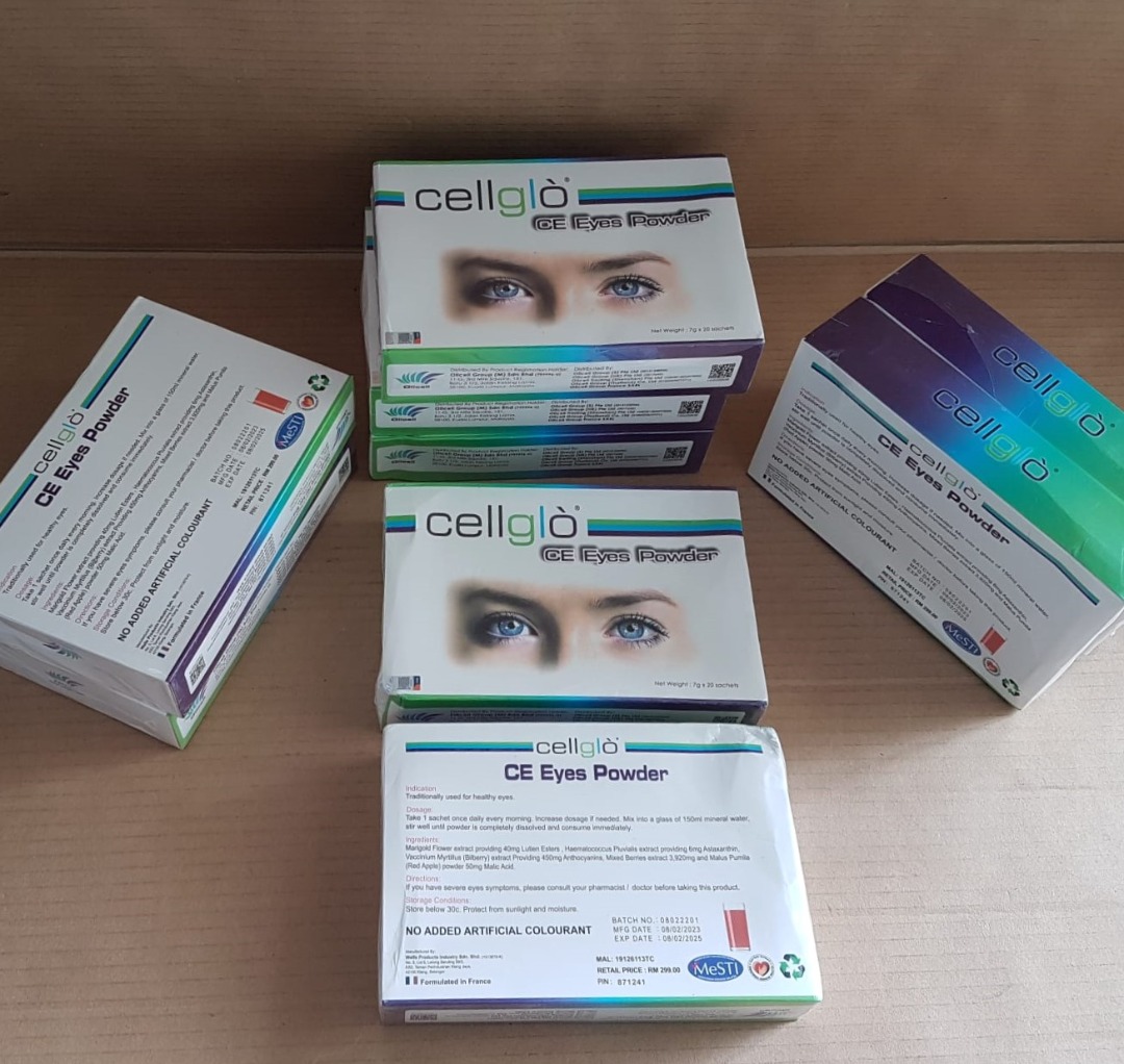Eye Care, Eye Health, Cellglo CE Eyes Powder, 种眼睛疾病的救星, Cellglo Crystal ...