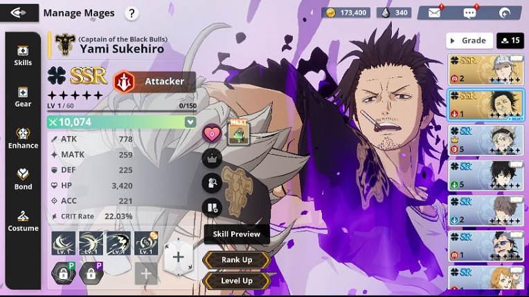 Black Clover SS Tier DPS Black Yami, Video Gaming, Video Game Consoles, Others on Carousell