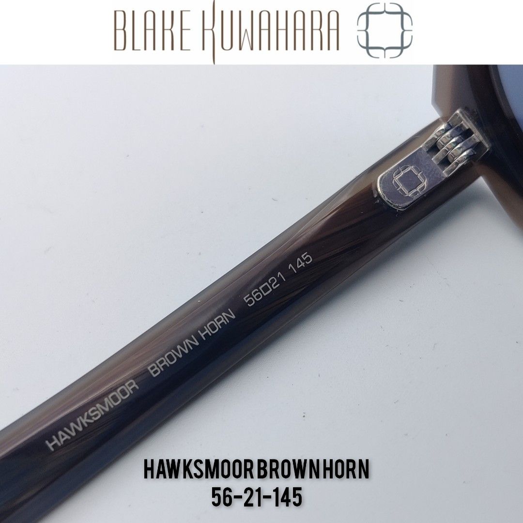 Blake kuwahara hawksmoor brown horn aviator sunglasses, Men's Fashion ...