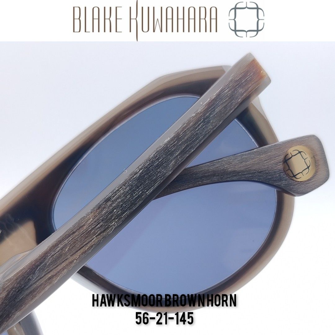Blake kuwahara hawksmoor brown horn aviator sunglasses, Men's Fashion ...