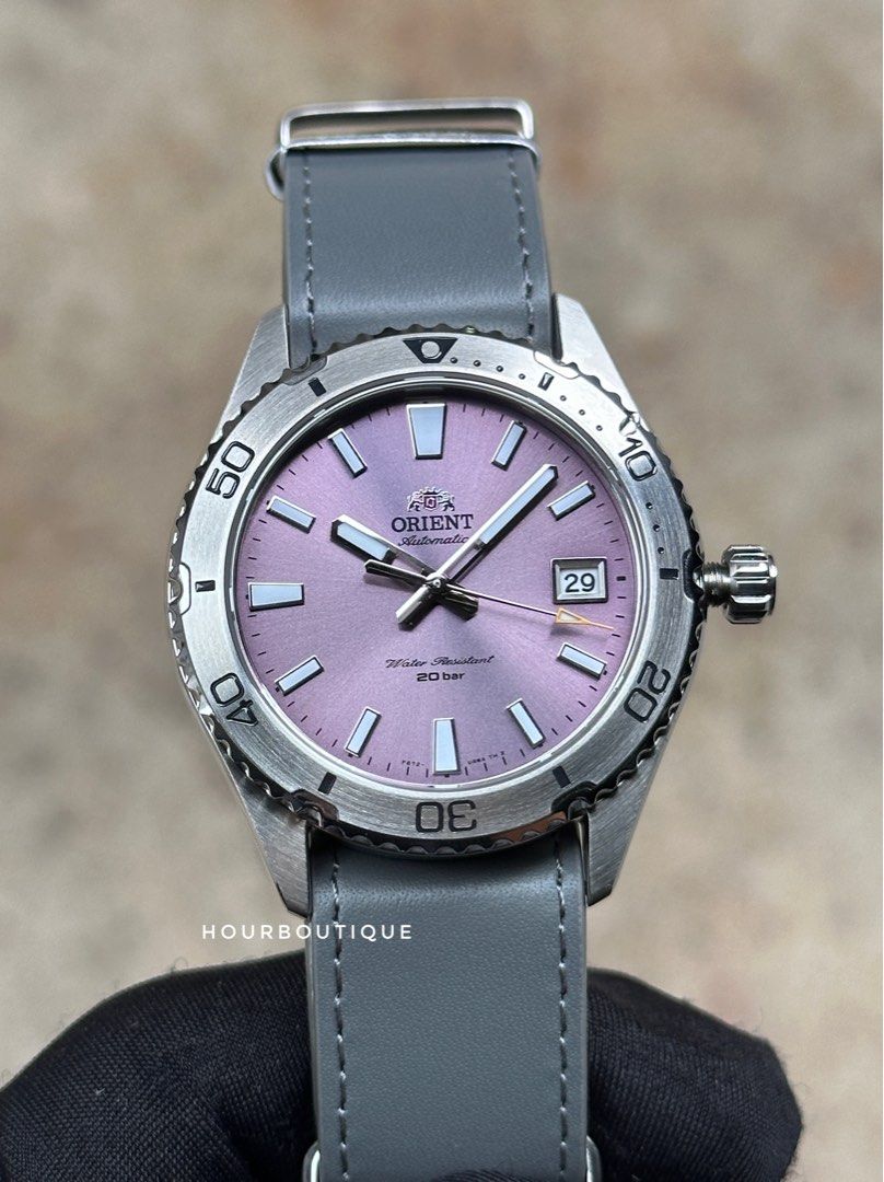 Brand New Orient Mako 40 Lilac Dial Automatic Divers Watch RA-AC0Q07V ...